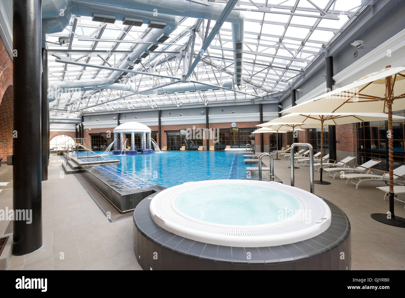 Reflection ceiling in swimming pool hi-res stock photography and images ...