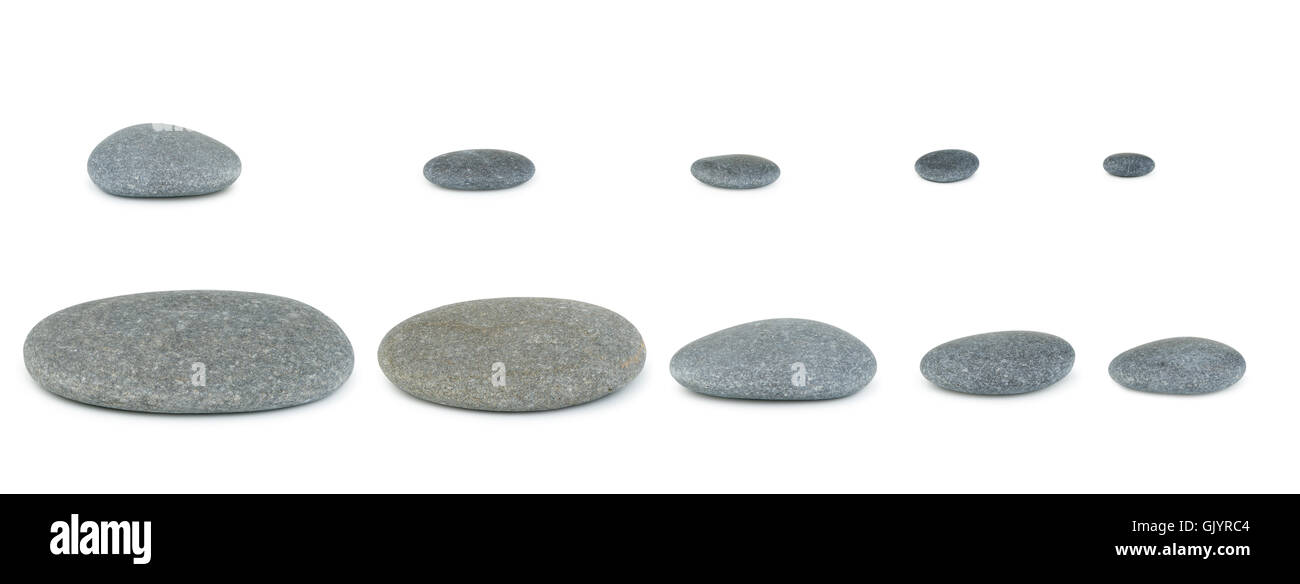 Pebbles in sea Cut Out Stock Images & Pictures - Alamy