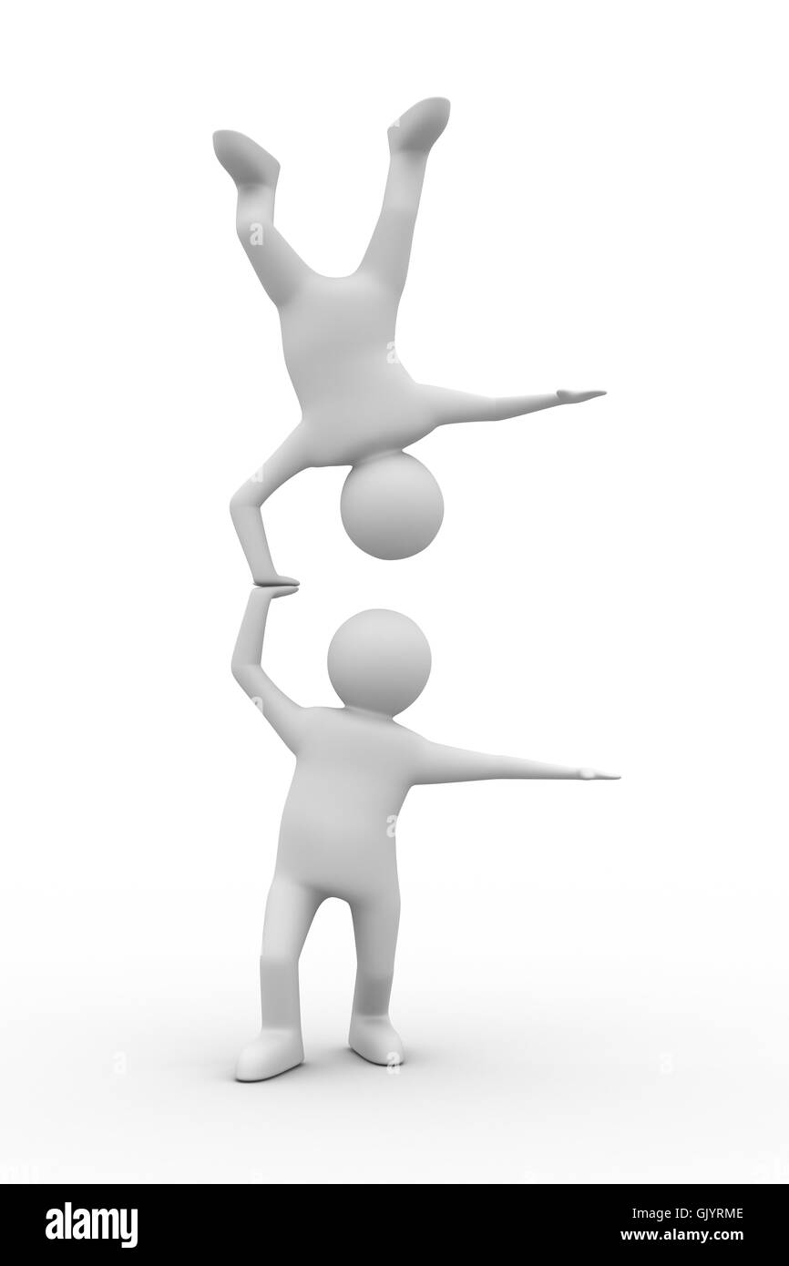 Handstand man Black and White Stock Photos & Images - Alamy