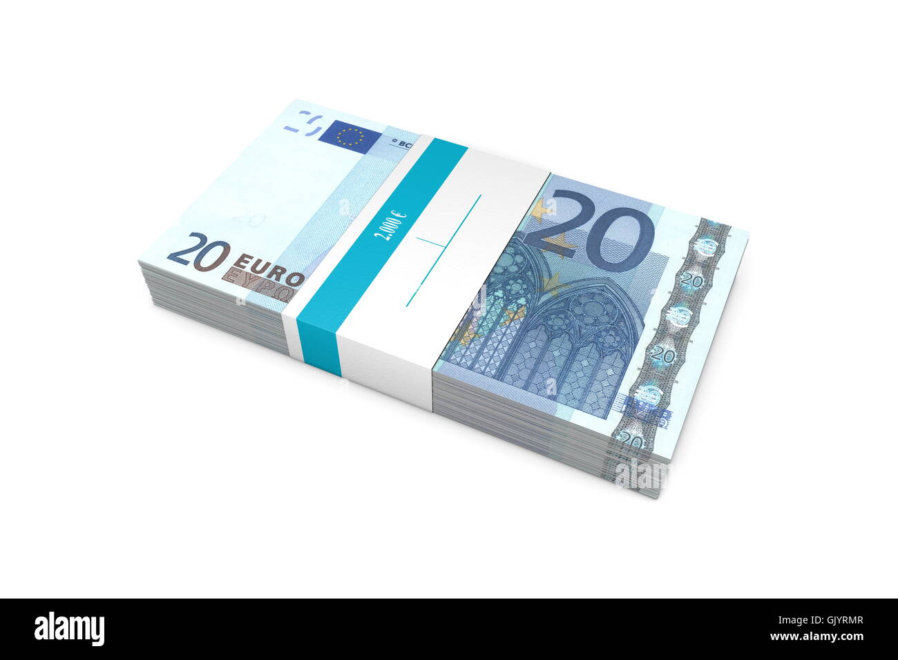 20 euro bank note Cut Out Stock Images & Pictures - Alamy