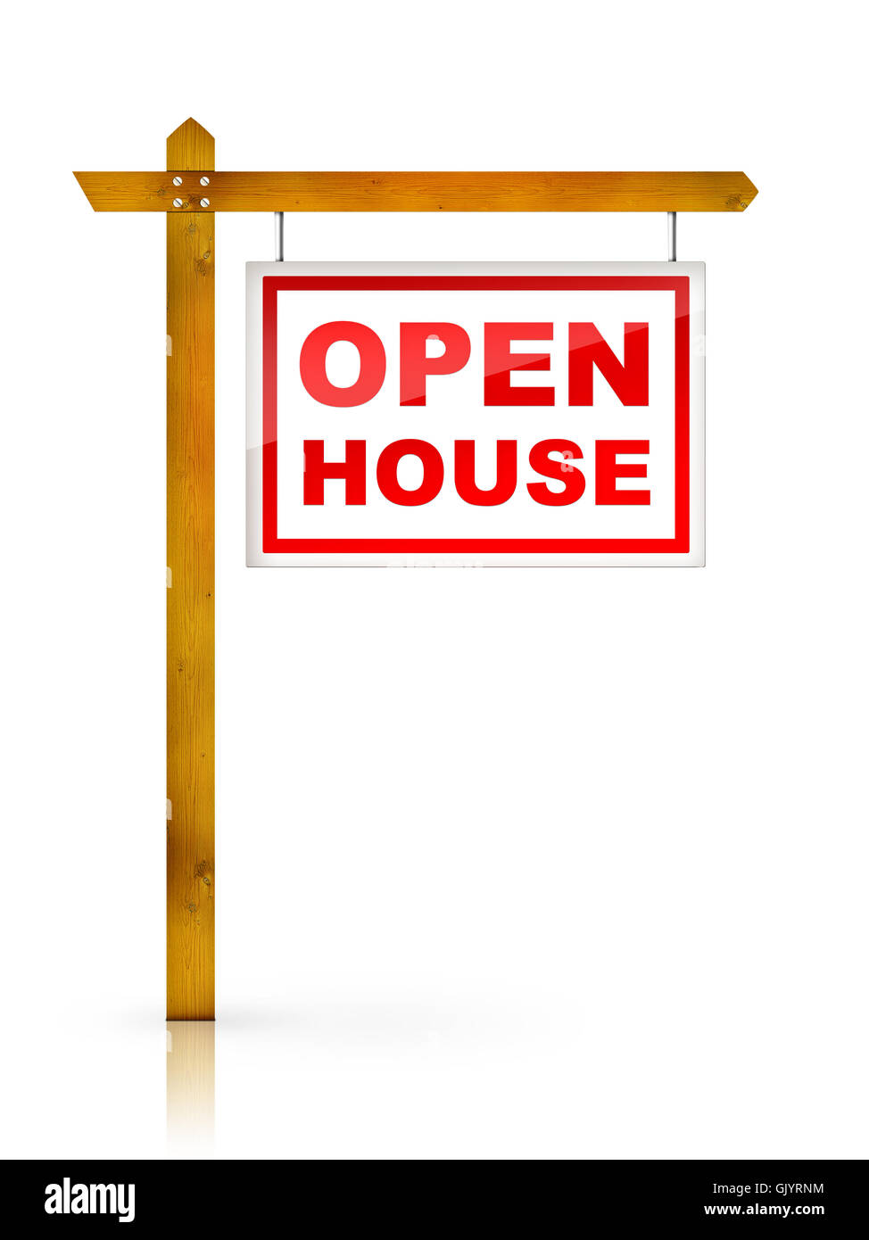 Sign - Open House Stock Photo - Alamy