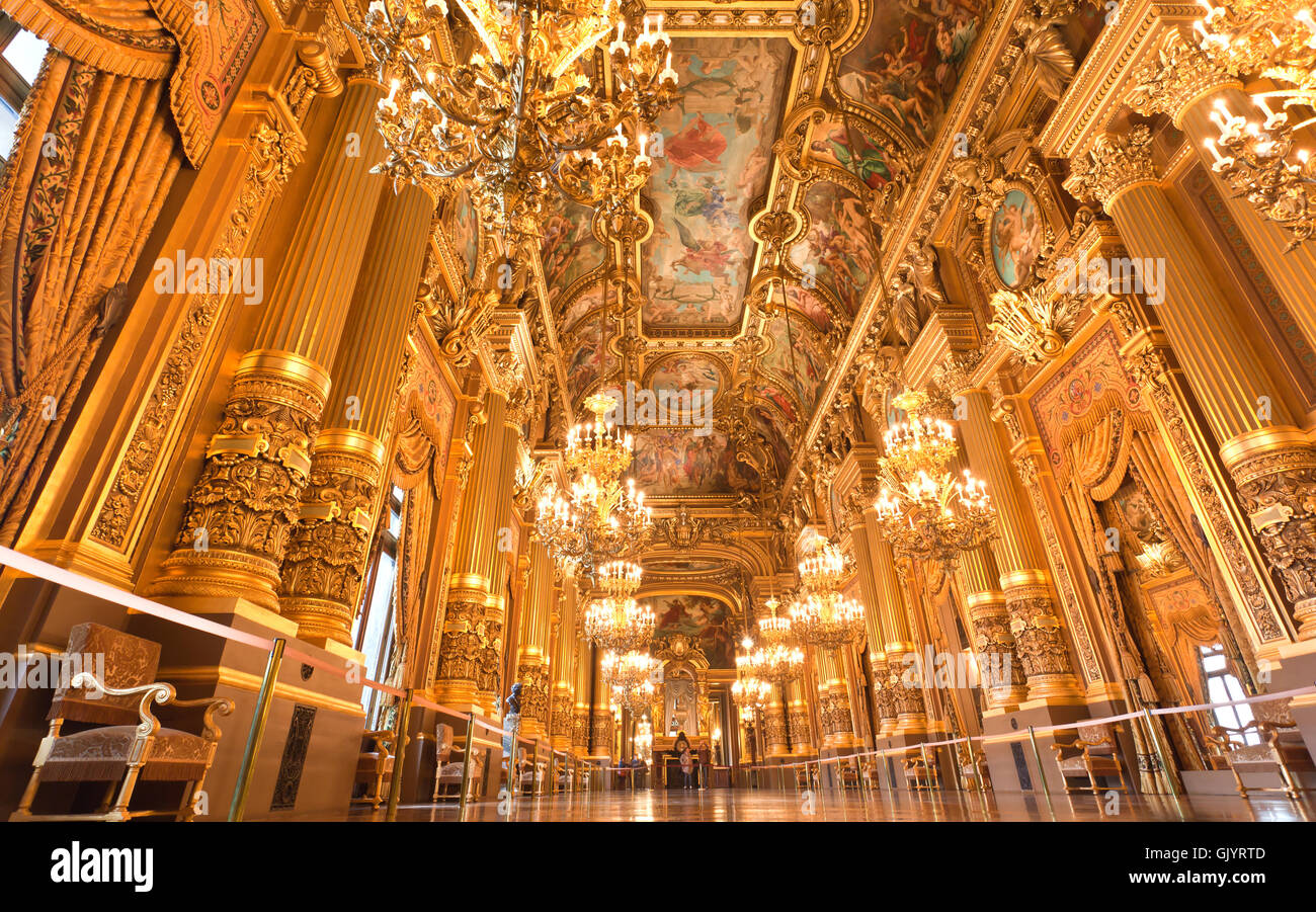 the interior of grand Opera in Paris Stock Photo - Alamy