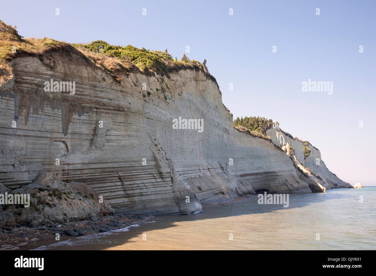 Sunset Beach, Peroulades Logas Beach, Corfu, Ionian Island, Greek ...