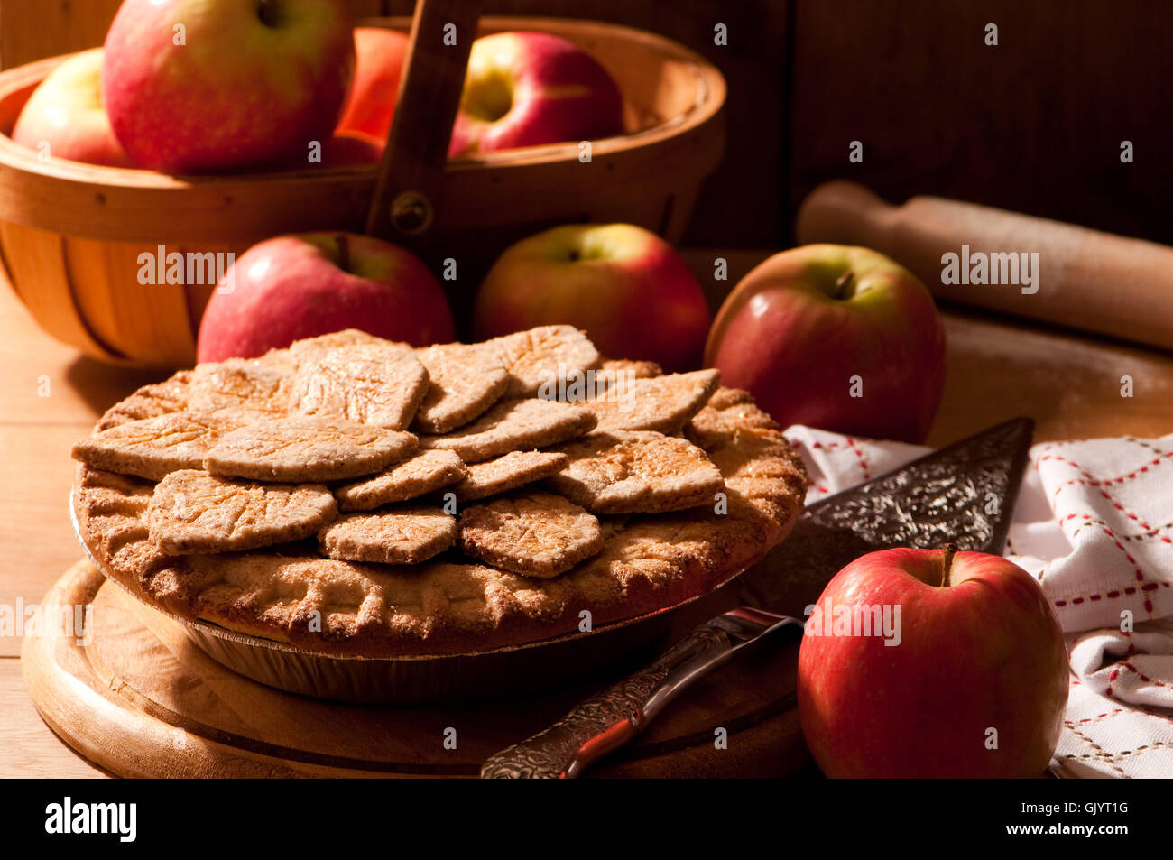 basket cake pie Stock Photo - Alamy