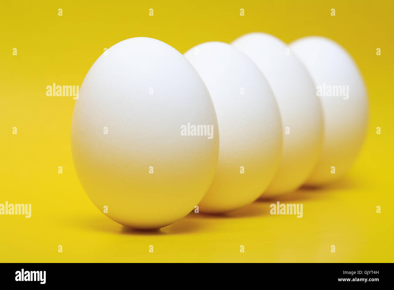 Four Hen's Eggs Stock Photo - Alamy