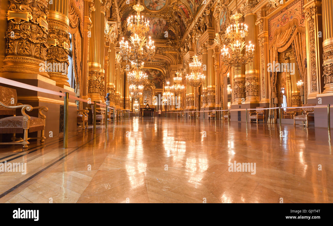 the interior of grand Opera in Paris Stock Photo - Alamy