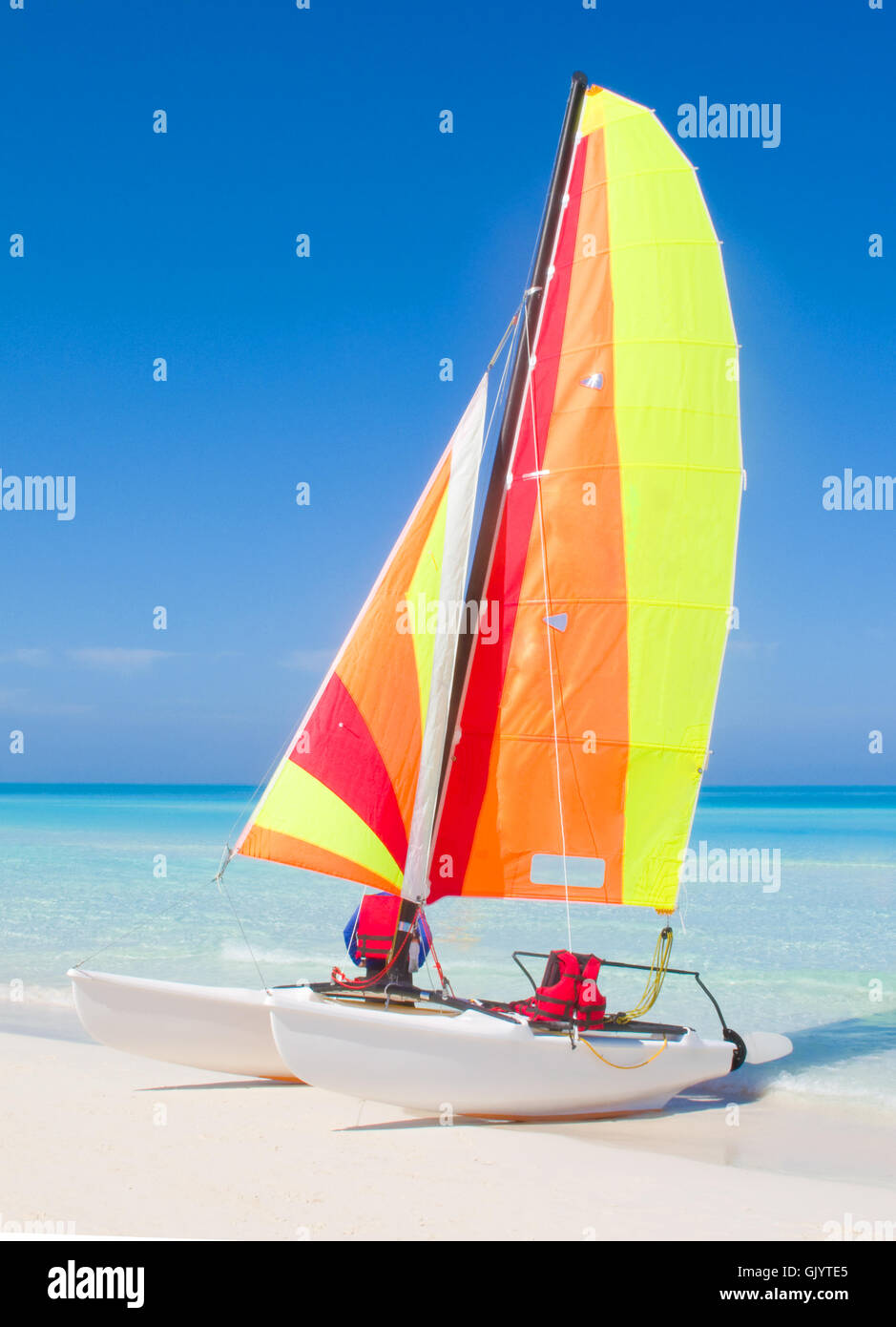Colorful sail catamaran on hi-res stock photography and images - Alamy