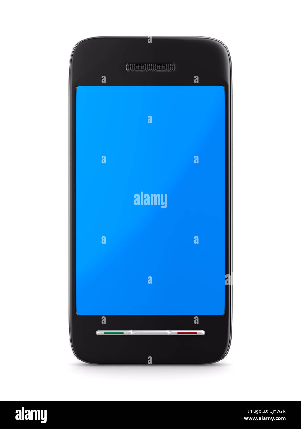 phone on white background. Isolated 3D image Stock Photo - Alamy