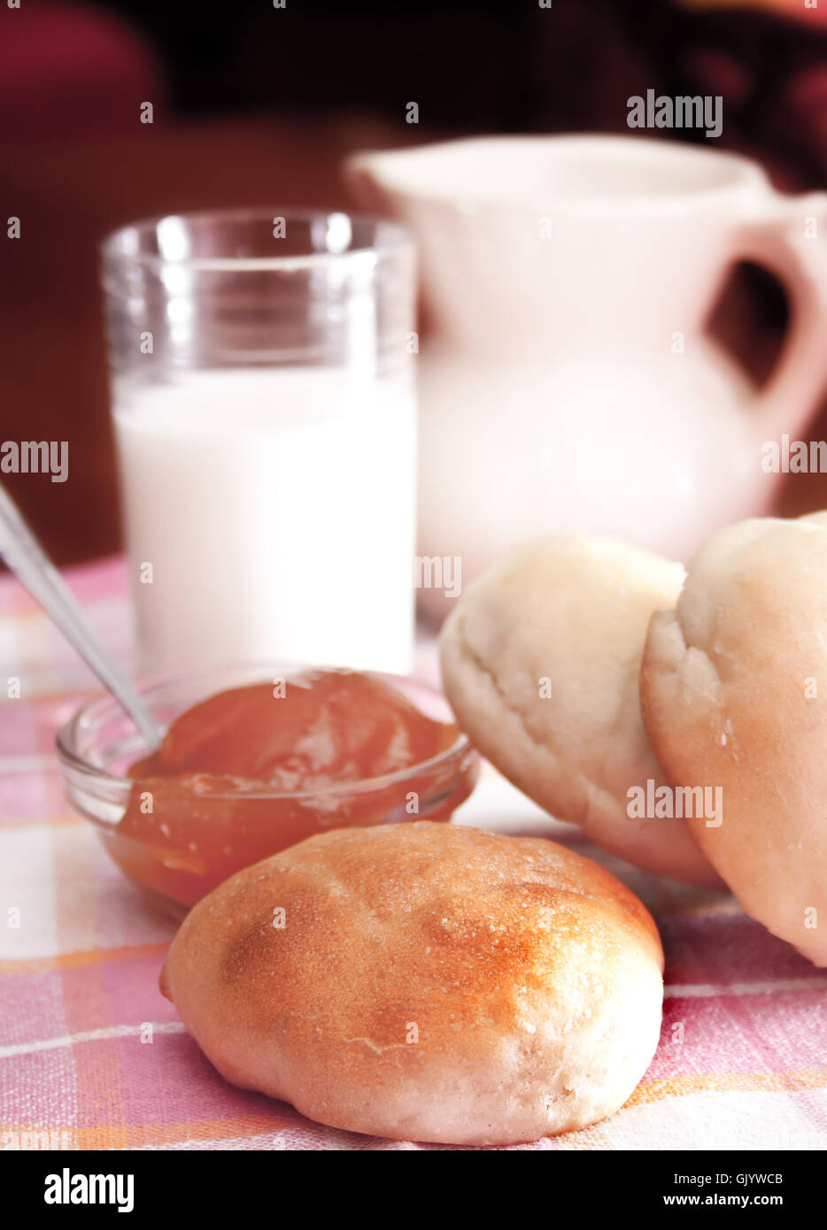 breakfast on the table Stock Photo - Alamy