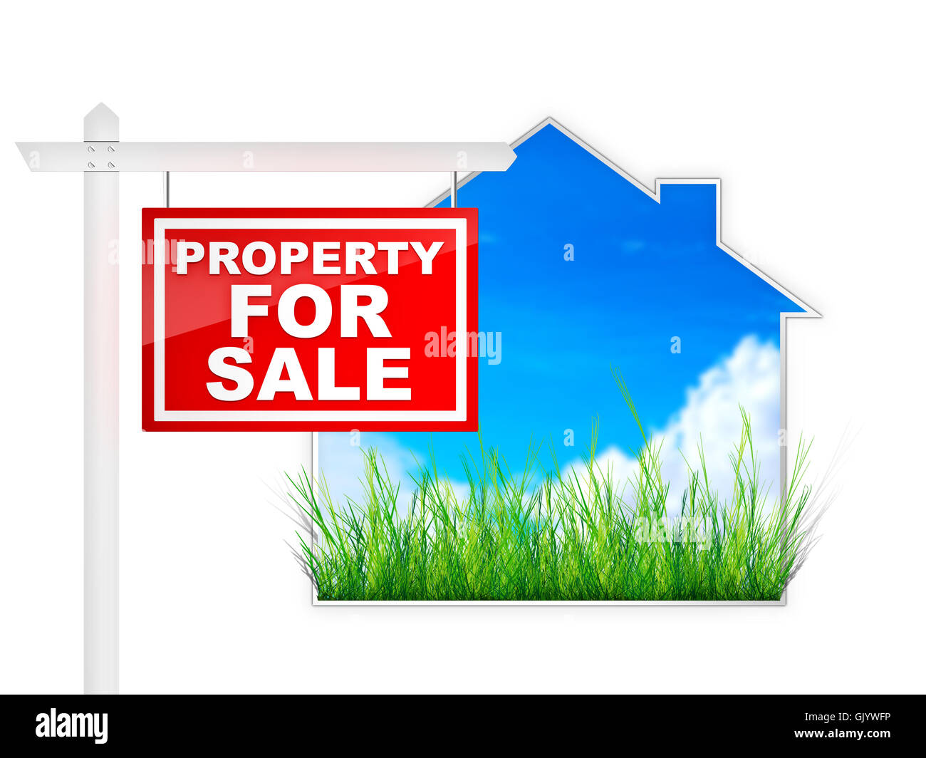 Sign - Property For Sale Stock Photo - Alamy