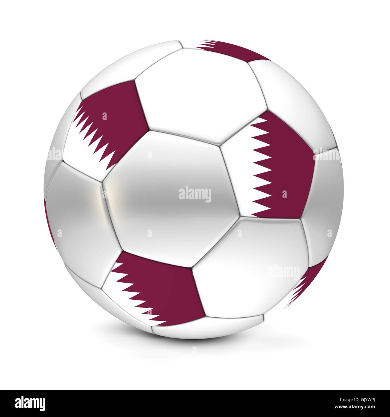 Qatar football soccer ball flag Cut Out Stock Images & Pictures - Alamy