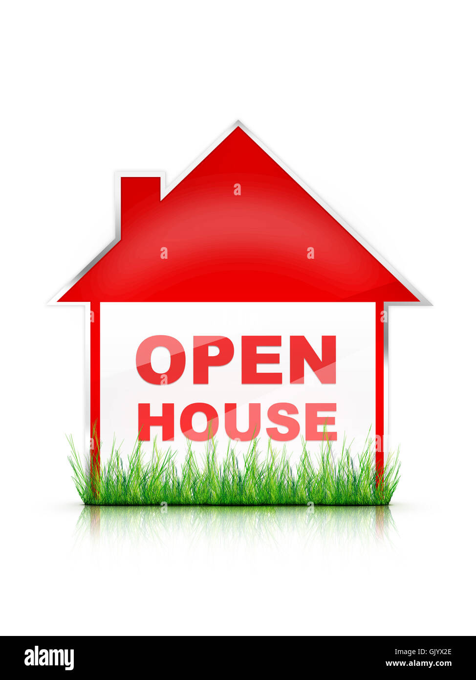 Sign - Open House Stock Photo - Alamy
