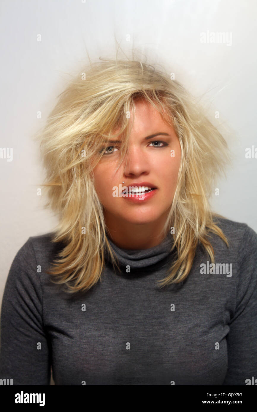 Frazzled woman hi-res stock photography and images - Alamy