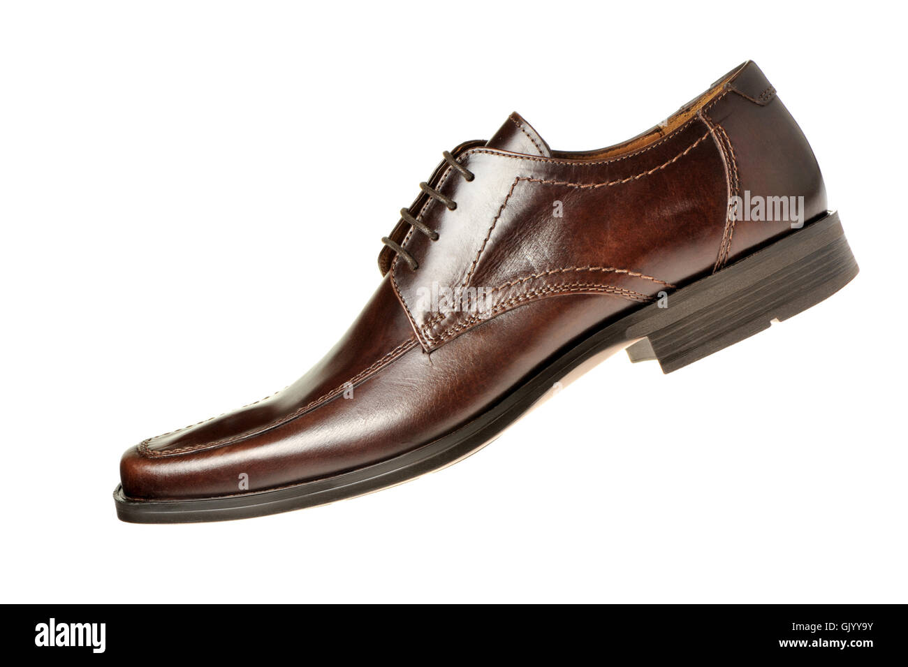 shoe a brown leather Stock Photo - Alamy