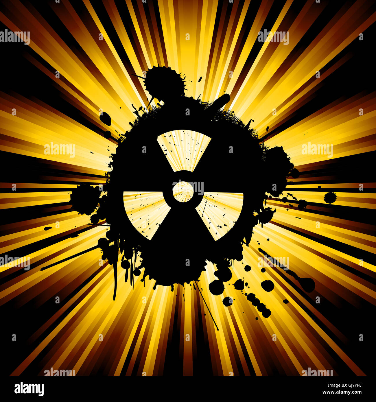 Grunge nuke sign Stock Photo - Alamy