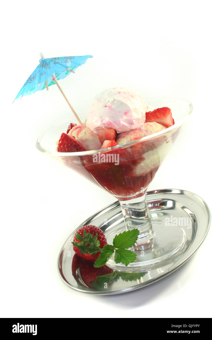 fruit ice cream ice-cream Stock Photo - Alamy