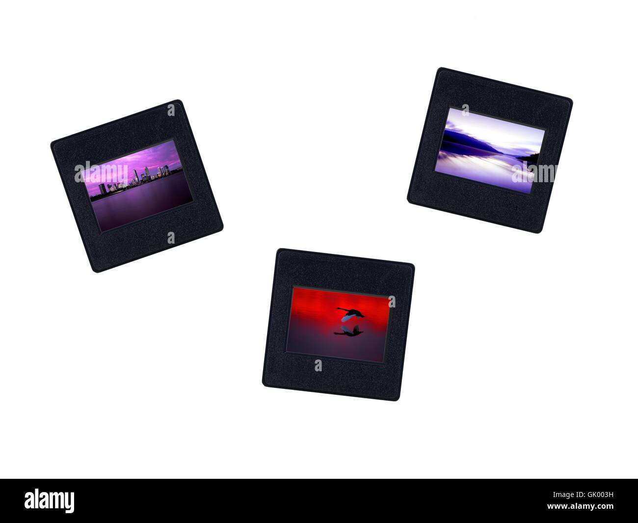 Blank photographic slides Cut Out Stock Images & Pictures - Alamy