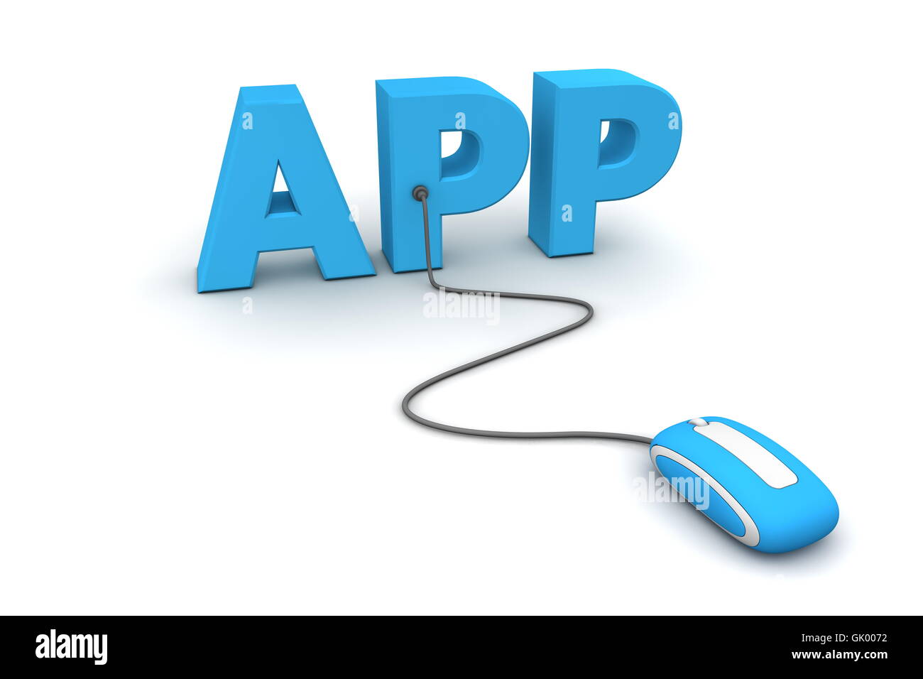 Browse the App - Blue Mouse Stock Photo - Alamy
