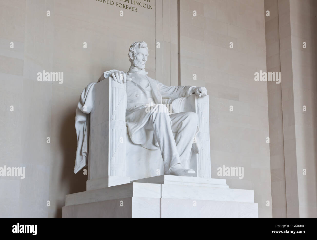 Abraham Lincoln statue in the Lincoln Memorial Stock Photo - Alamy