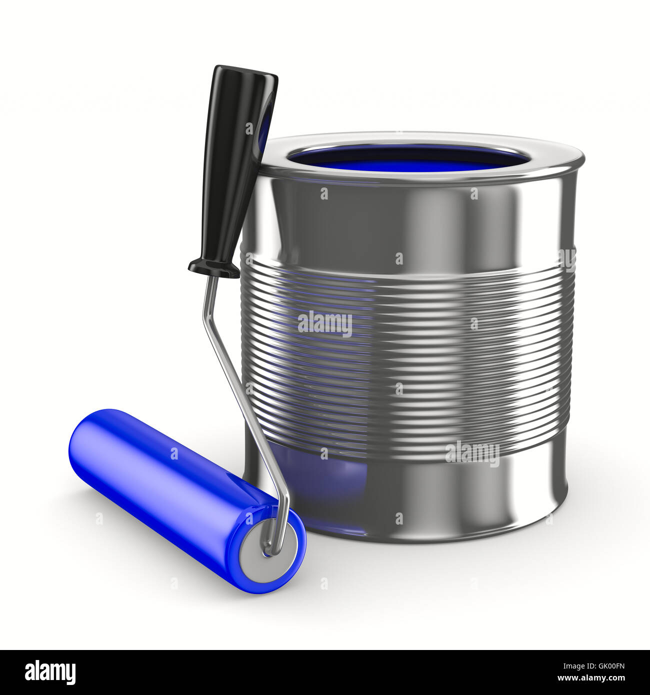 Brush roller Cut Out Stock Images & Pictures - Alamy