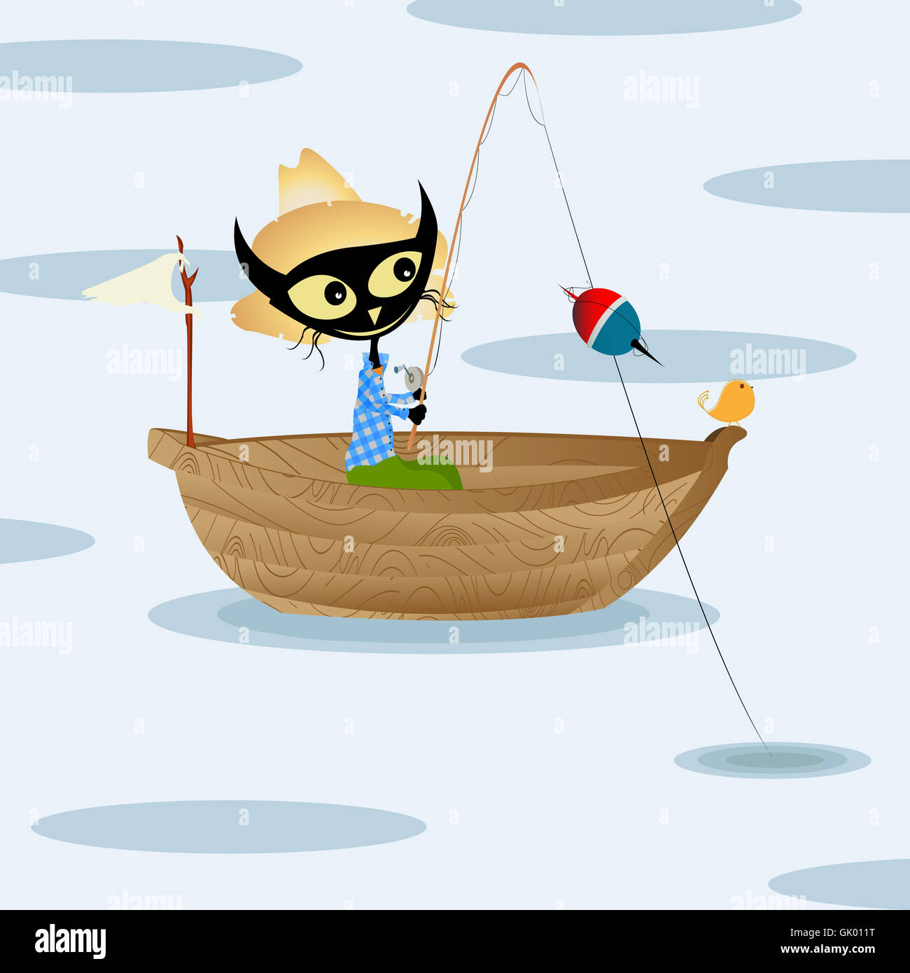 Cat fishing hi-res stock photography and images - Alamy