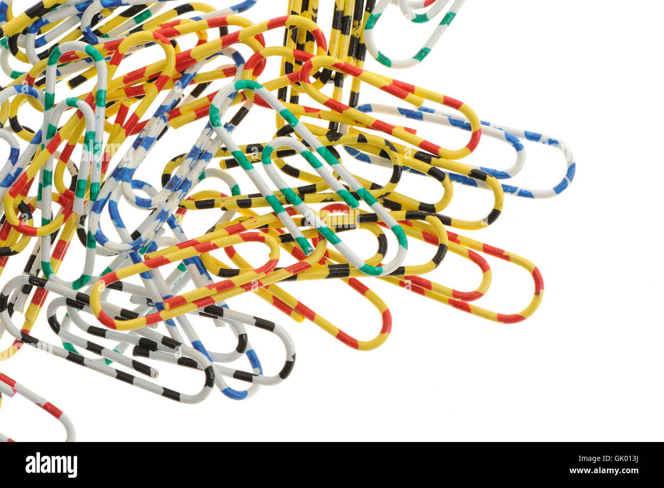 Color paper clips Stock Photo - Alamy