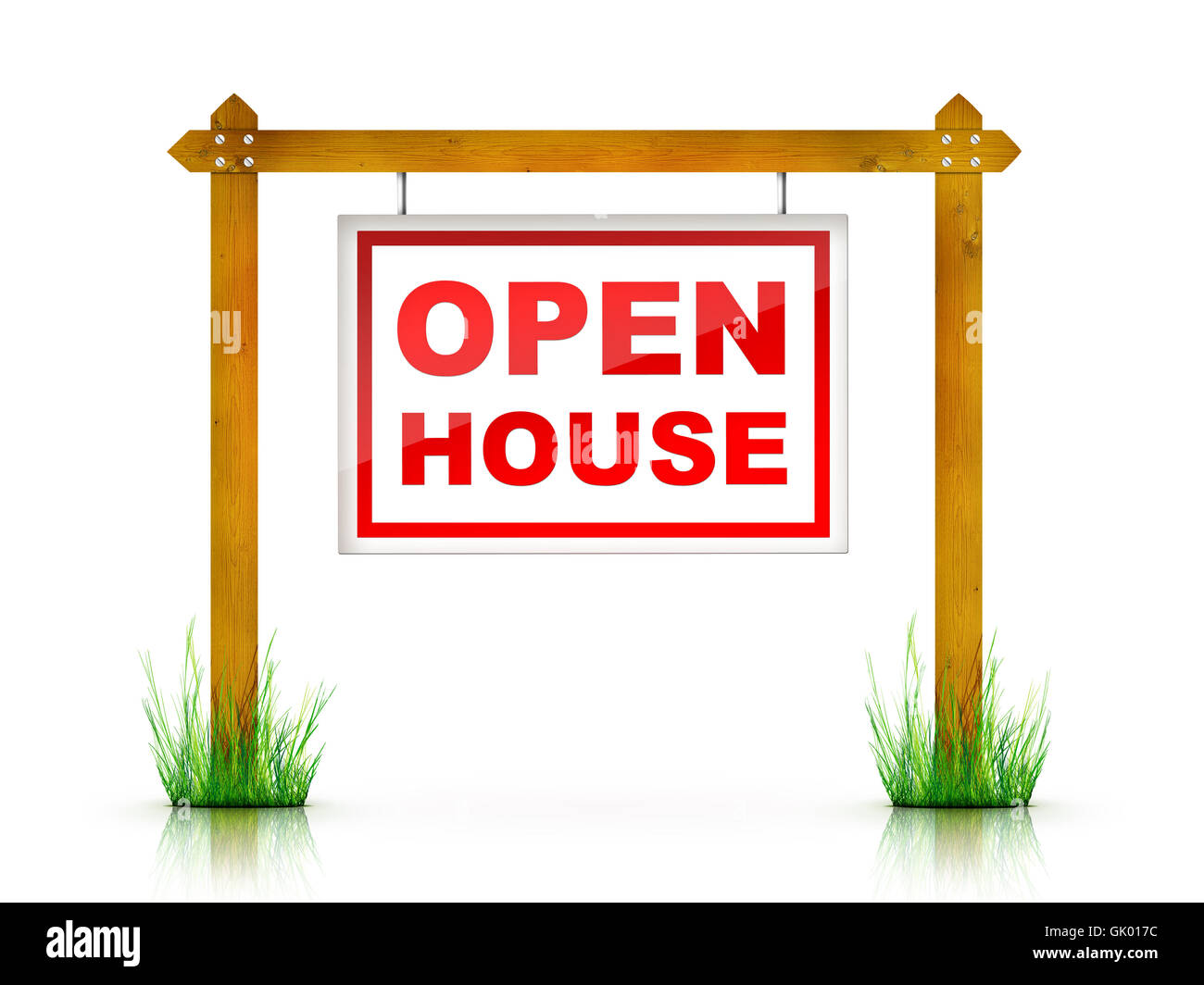 Sign - Open House Stock Photo - Alamy