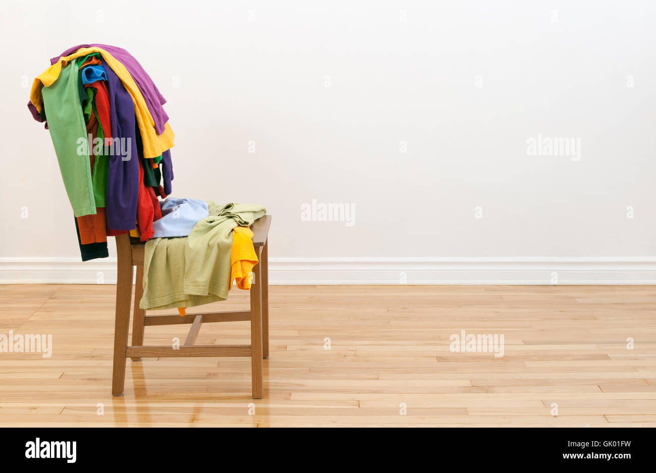 Clothes on the floor pile nobody hi-res stock photography and images ...
