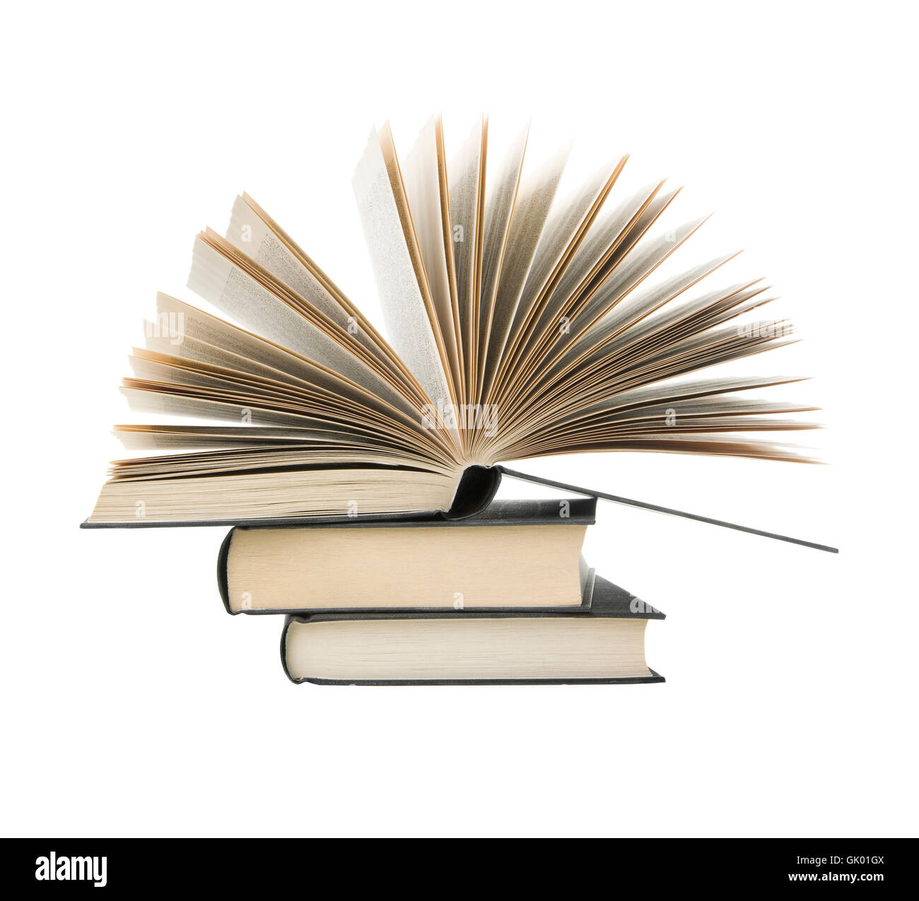 education books stack Stock Photo - Alamy