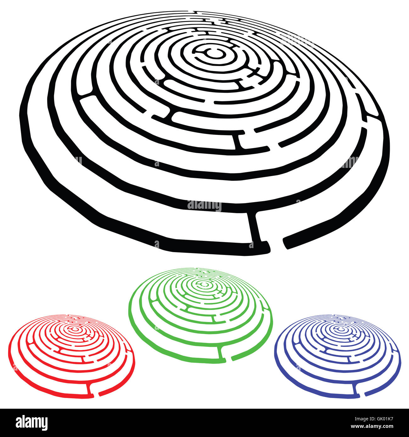 mazes design elements Stock Photo - Alamy
