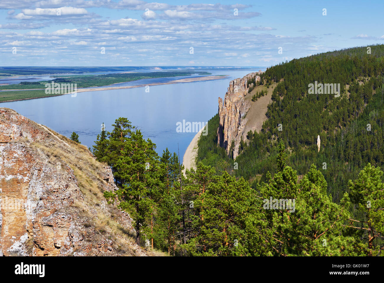 Lena Pillars, viewpoint Stock Photo - Alamy