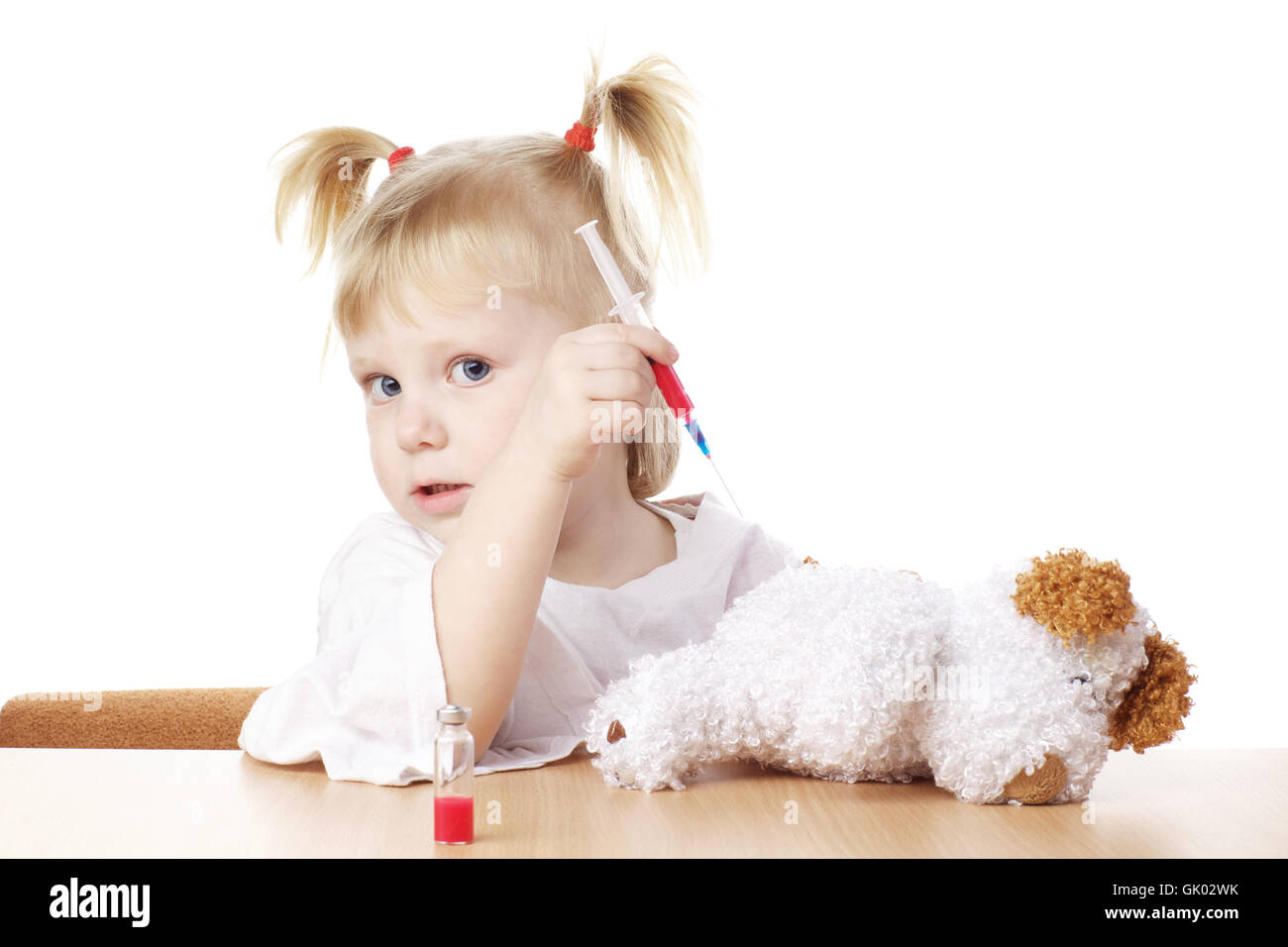child playing as a doctor Stock Photo - Alamy