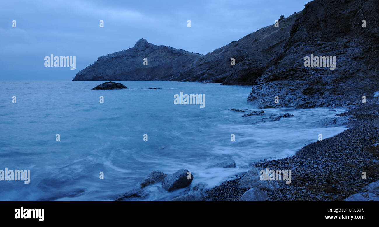 The night sea Stock Photo - Alamy