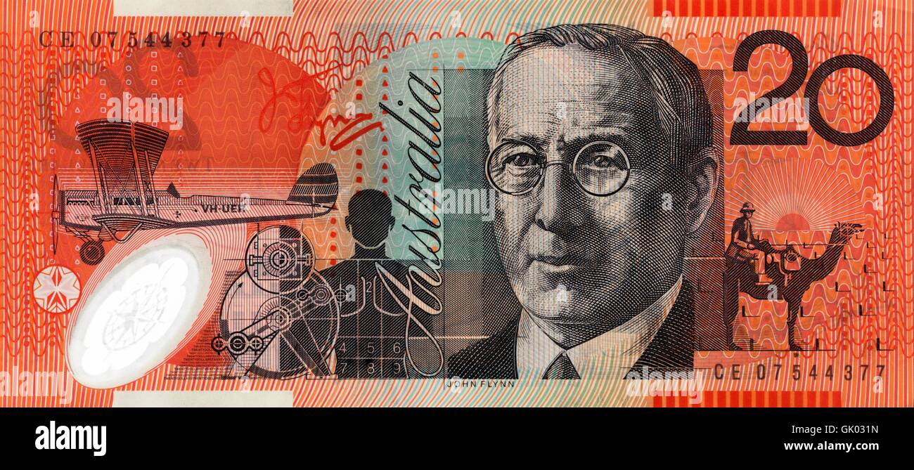 Australian Twenty Dollar Note Stock Photo - Alamy