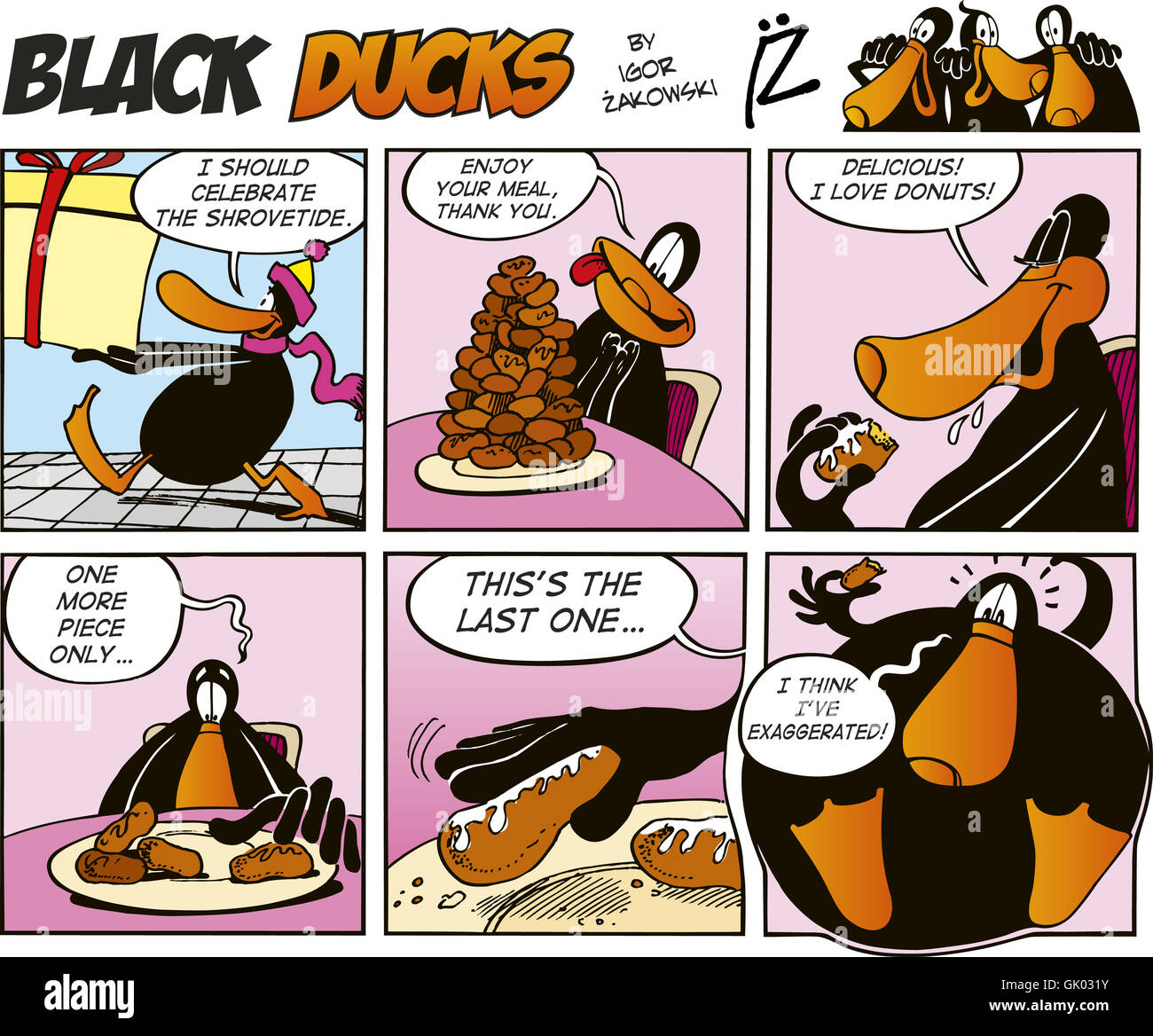 Gluttony cartoon hi-res stock photography and images - Alamy