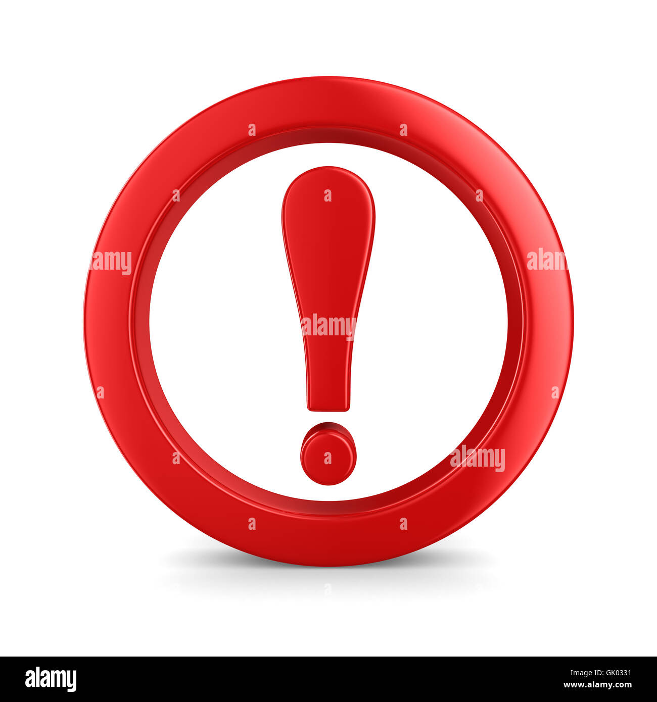 Attention. traffic sign on white background. Isolated 3D image Stock ...