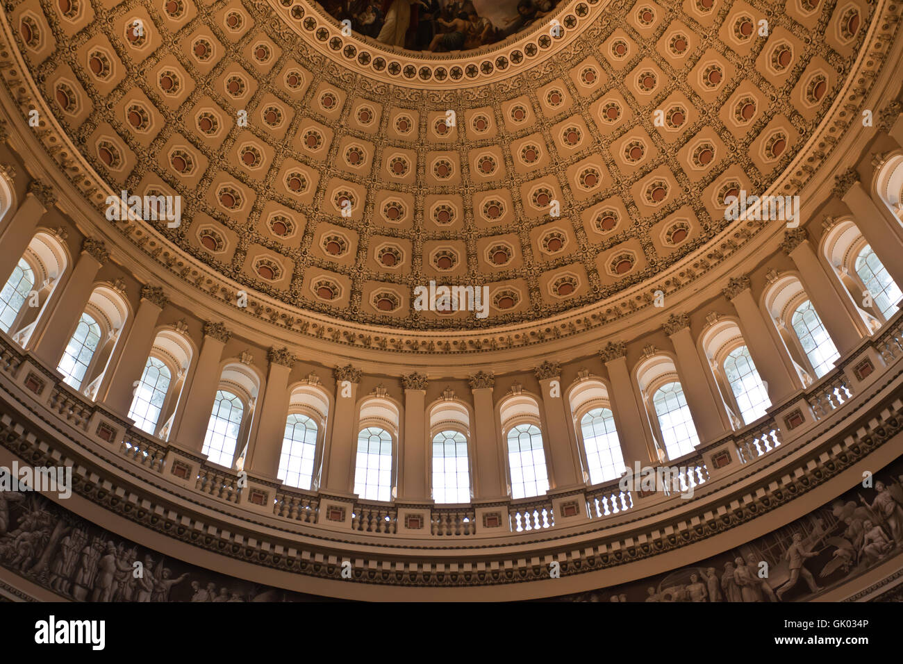 The dome inside of US Capitol Stock Photo - Alamy