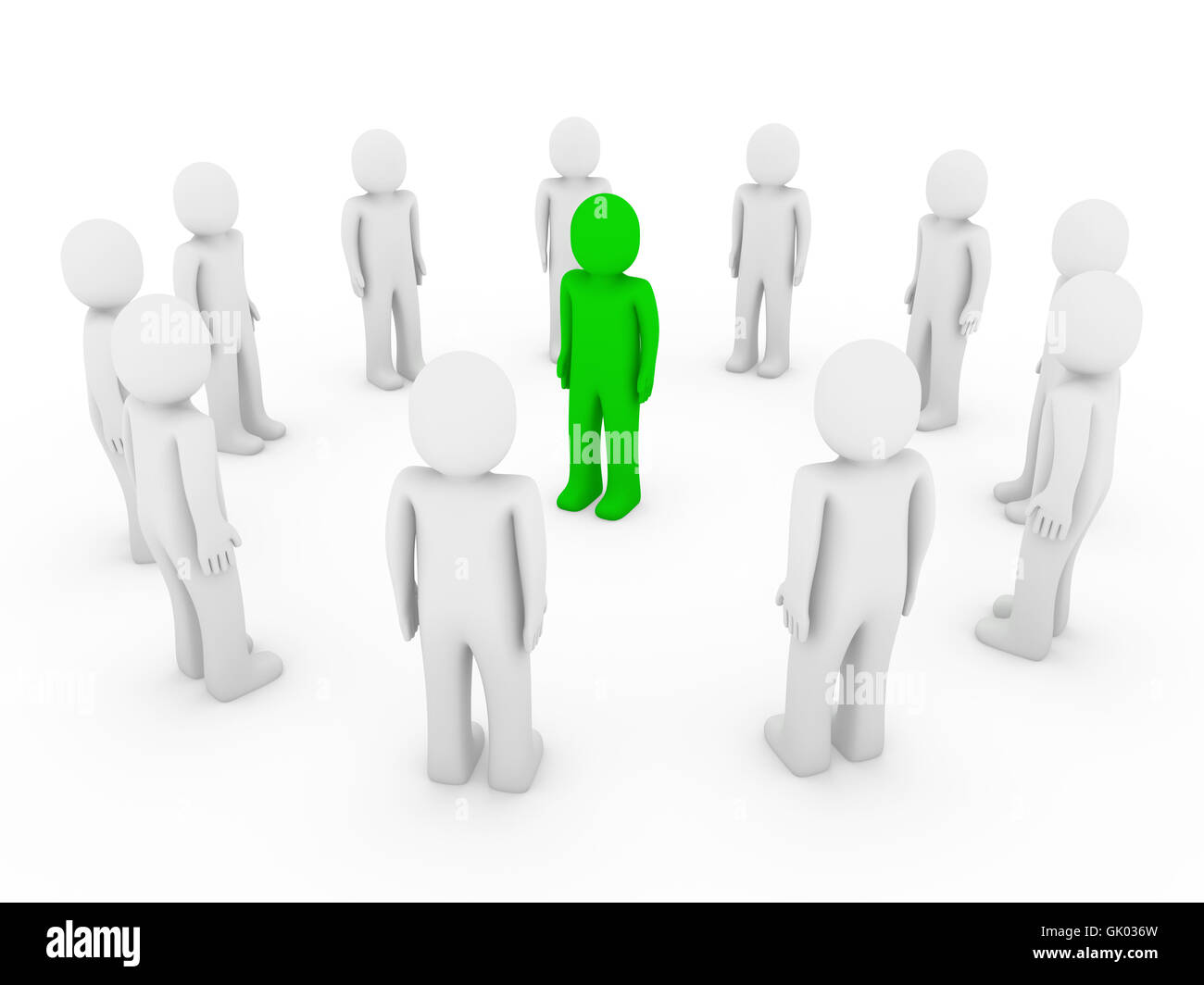 3d human circle green Stock Photo - Alamy