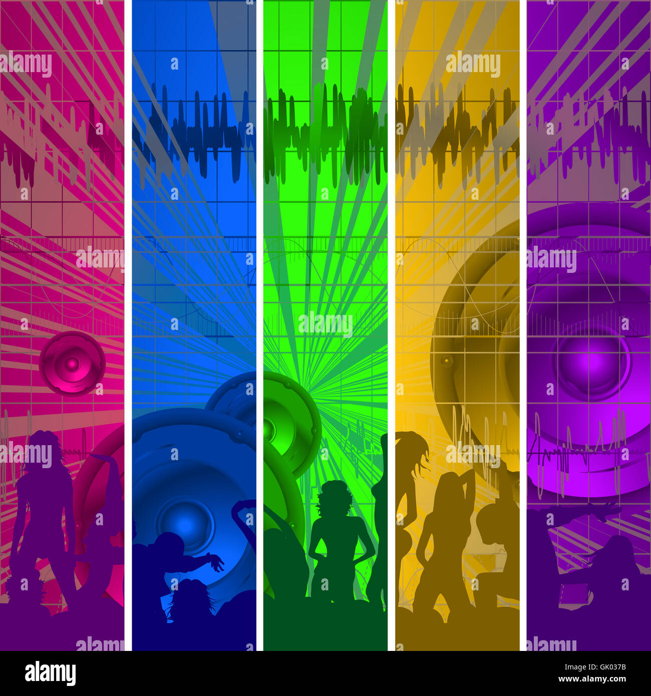 Dance party headers Stock Photo - Alamy