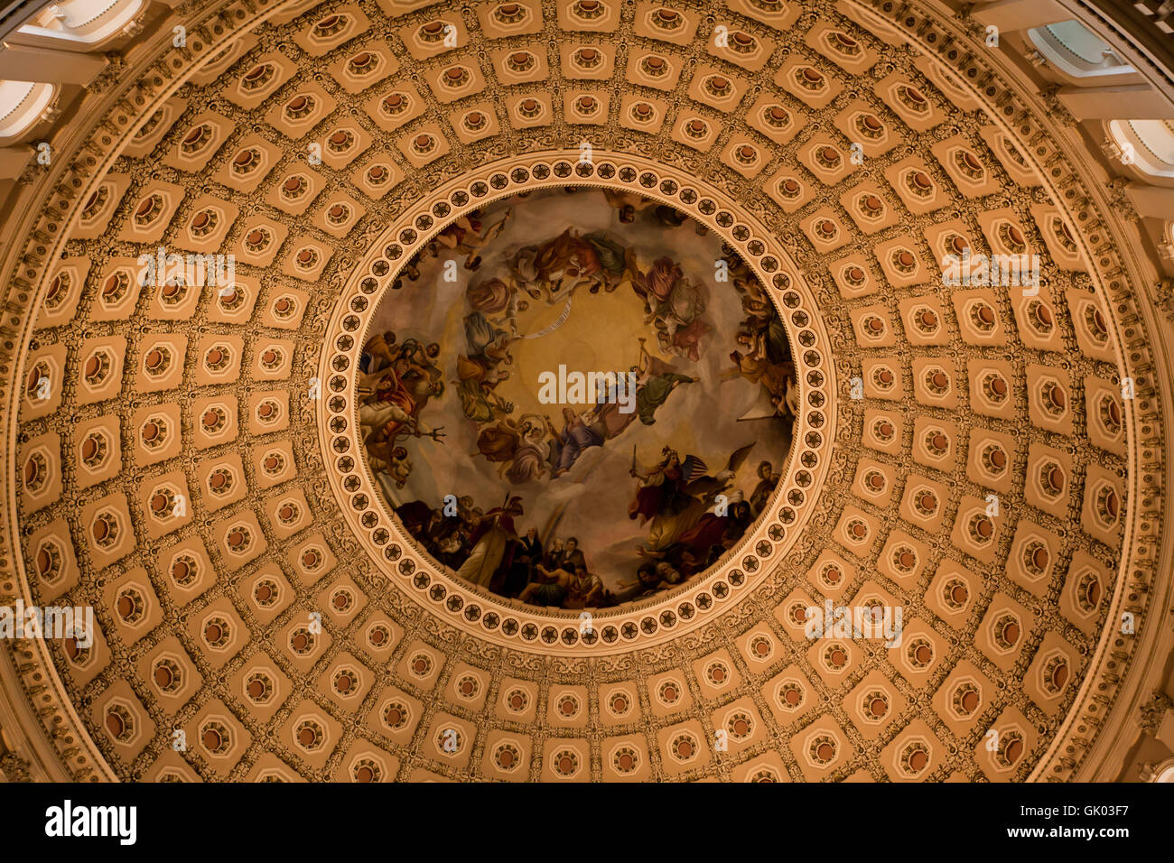 The dome inside of US Capitol Stock Photo - Alamy