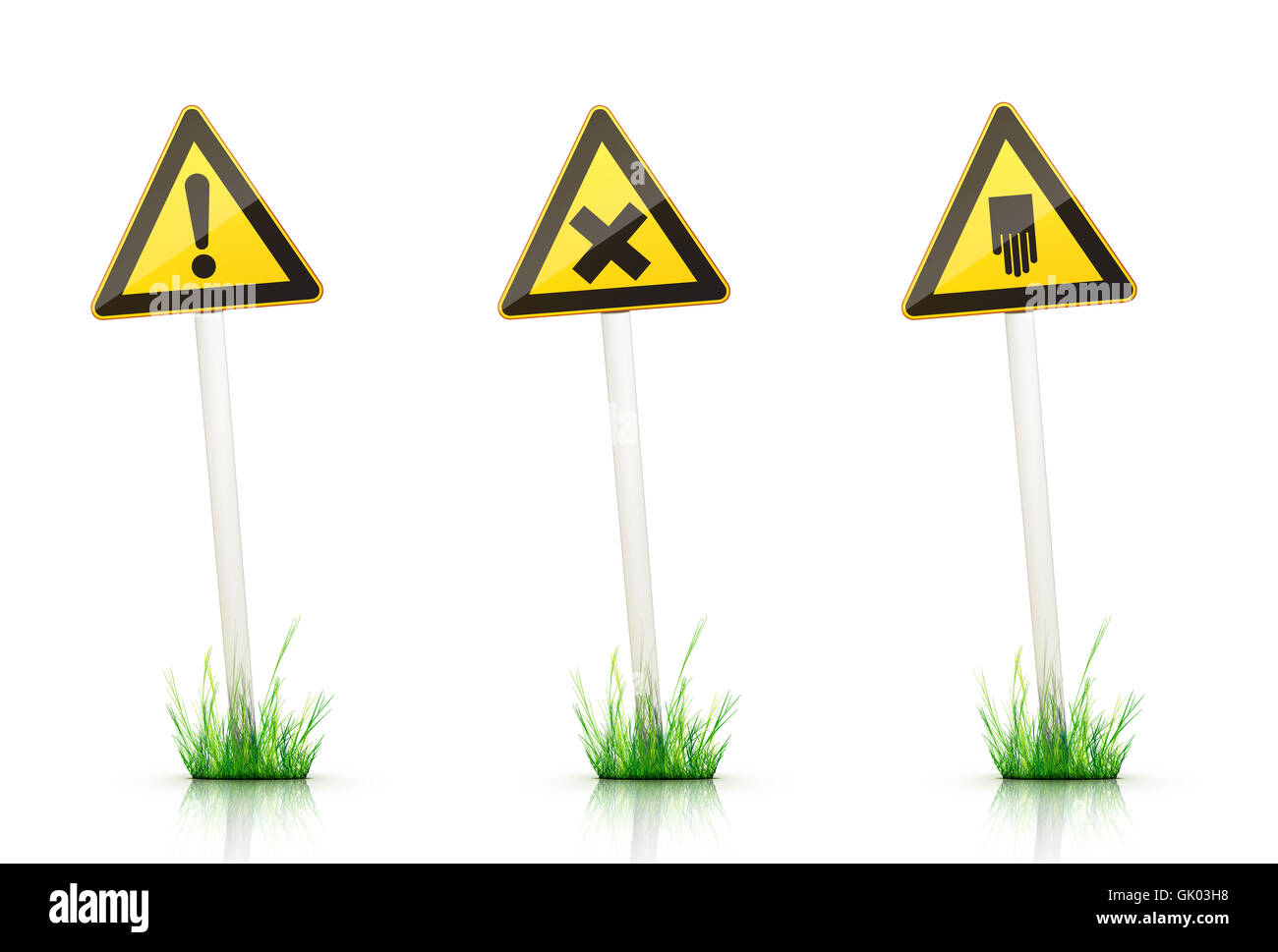 Traffic Sign Warning Stock Photo - Alamy