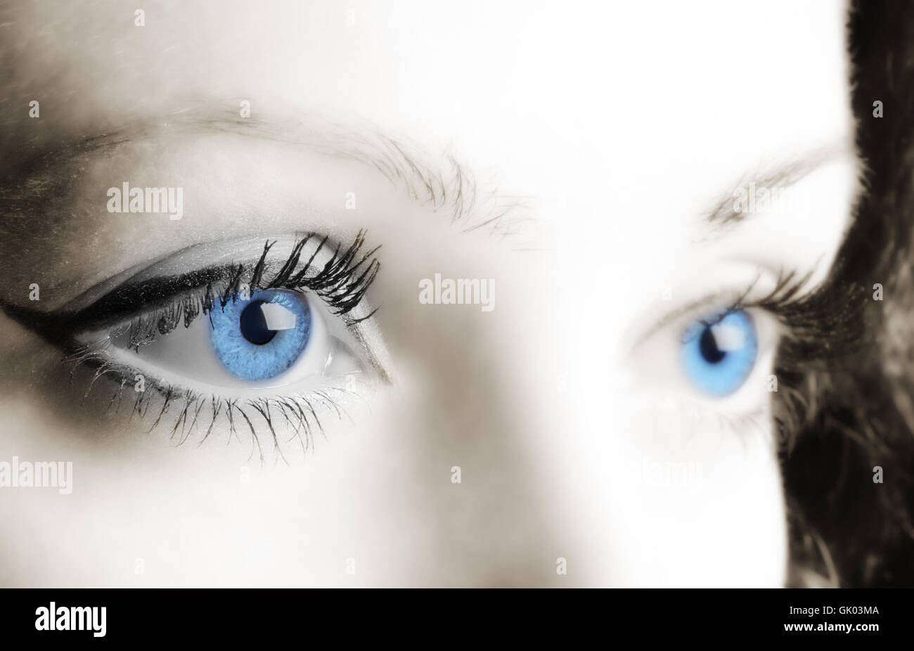 Female blue eyes Stock Photo - Alamy