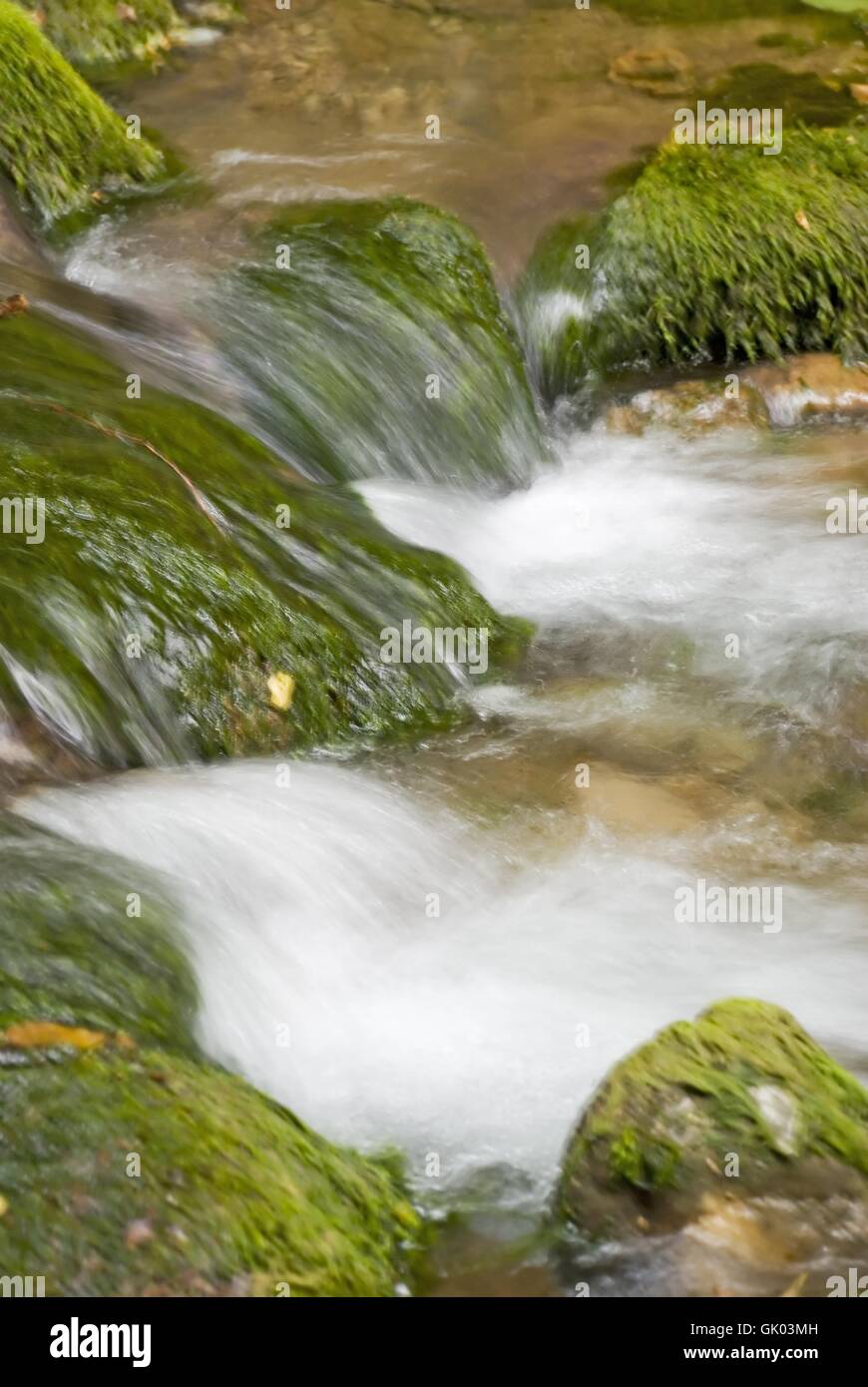 Water cascades of the mountain river Stock Photo - Alamy