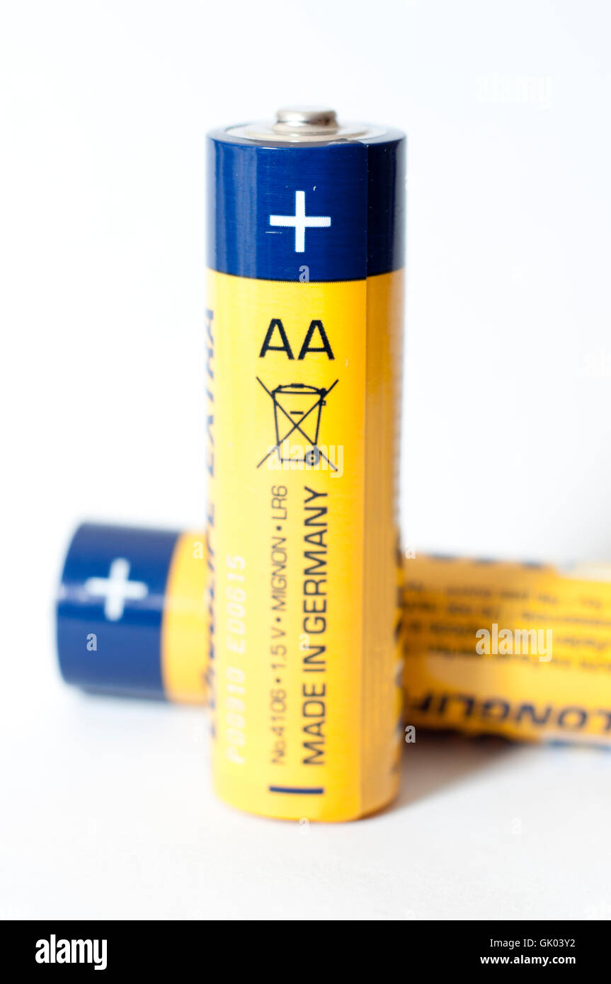 Battery aa negative hi-res stock photography and images - Alamy
