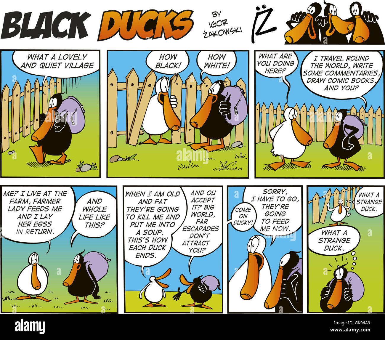 Black Ducks Comics episode 4 Stock Photo - Alamy