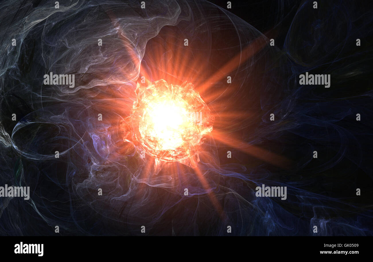 blue space explosion Stock Photo - Alamy