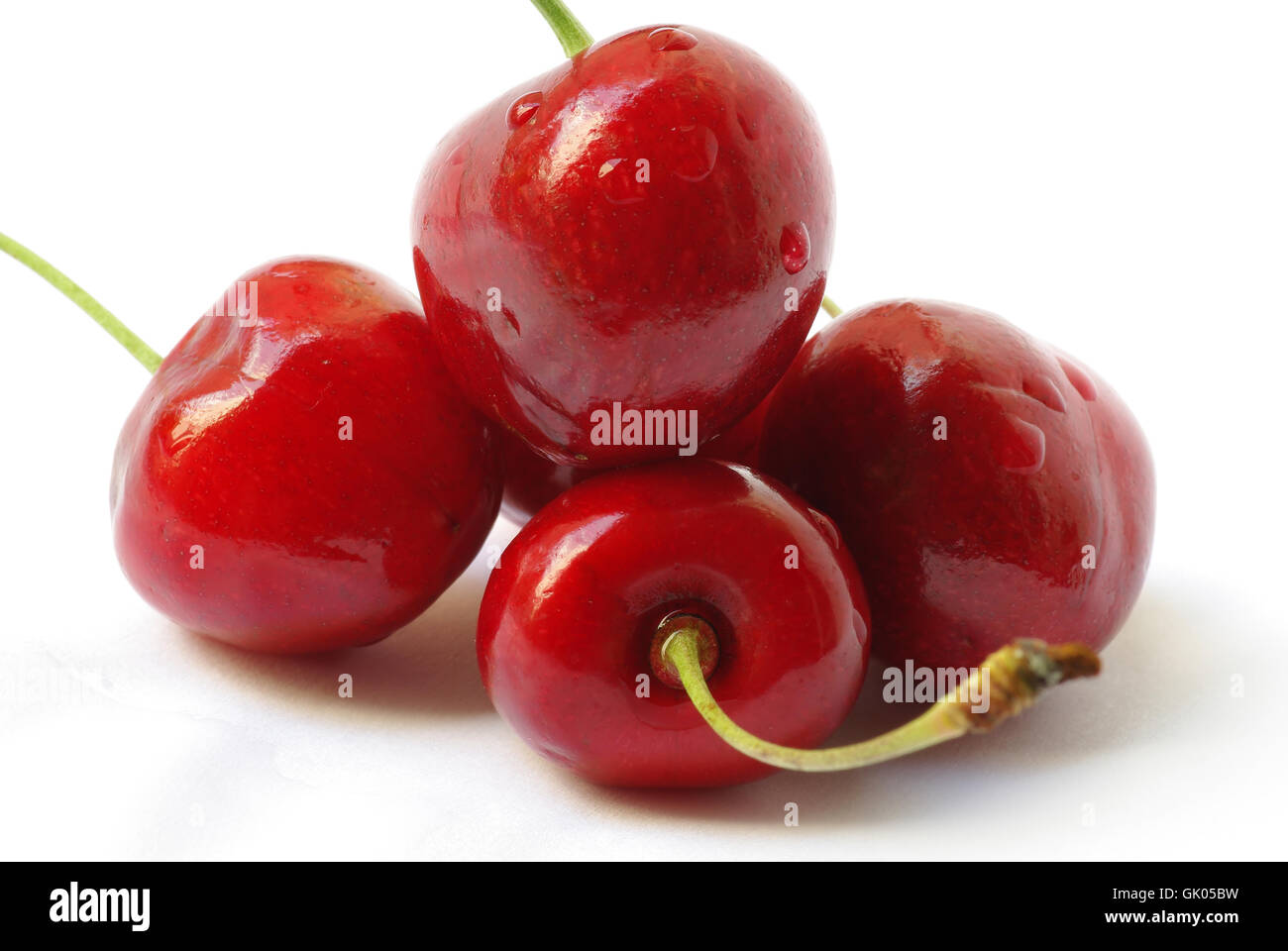 Cherries with stem hi-res stock photography and images - Alamy
