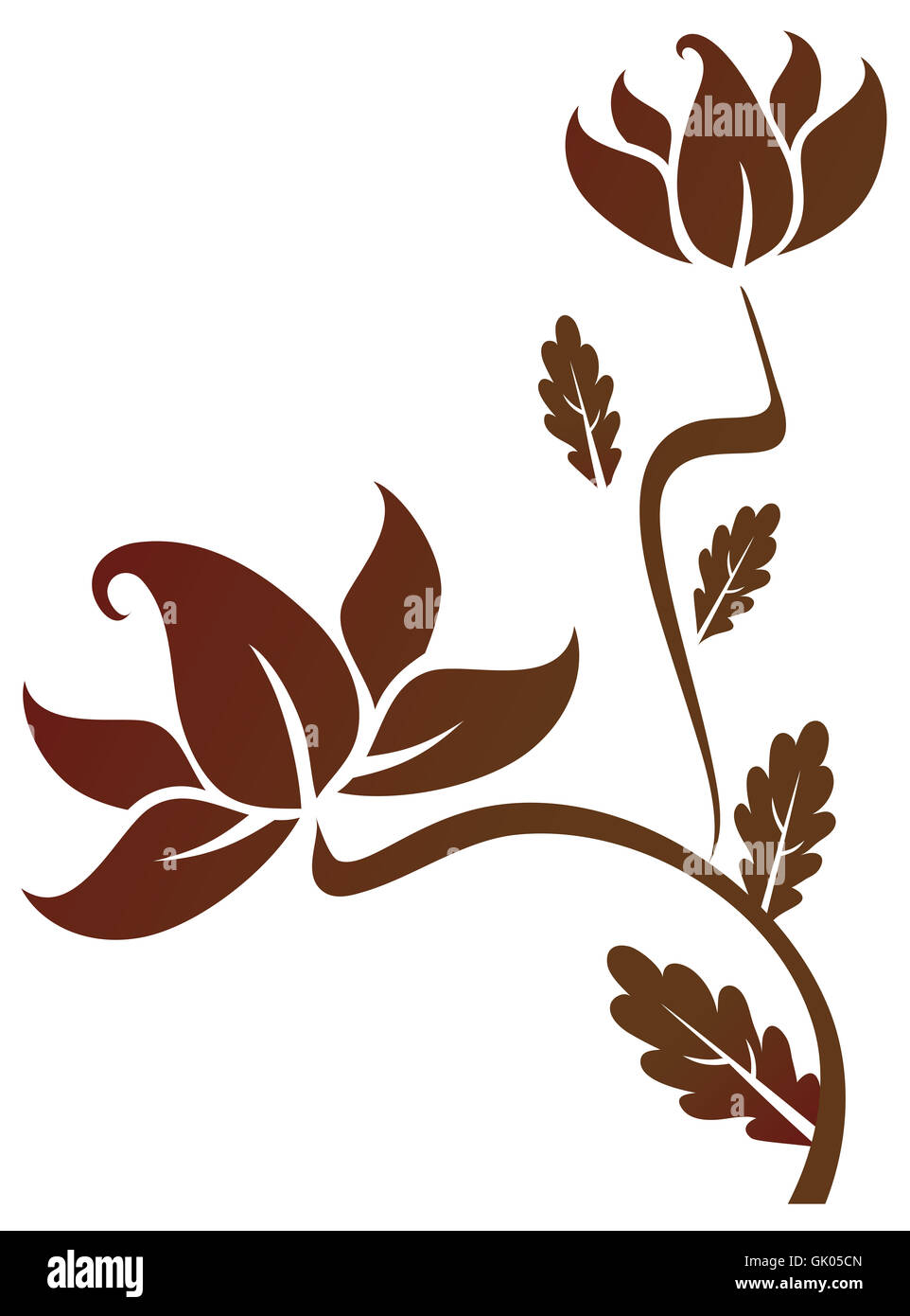 Lotus flower border Cut Out Stock Images & Pictures - Alamy