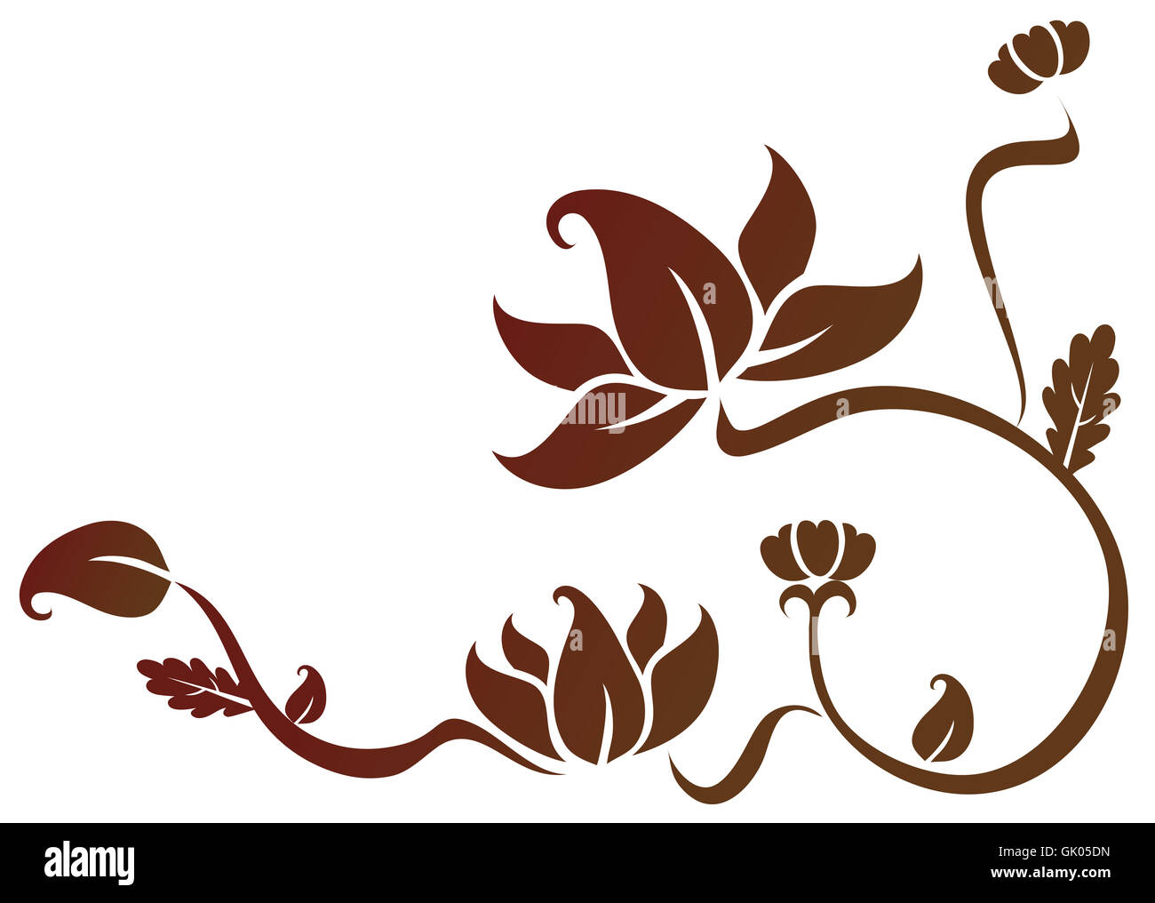 Lotus flower border Cut Out Stock Images & Pictures - Alamy