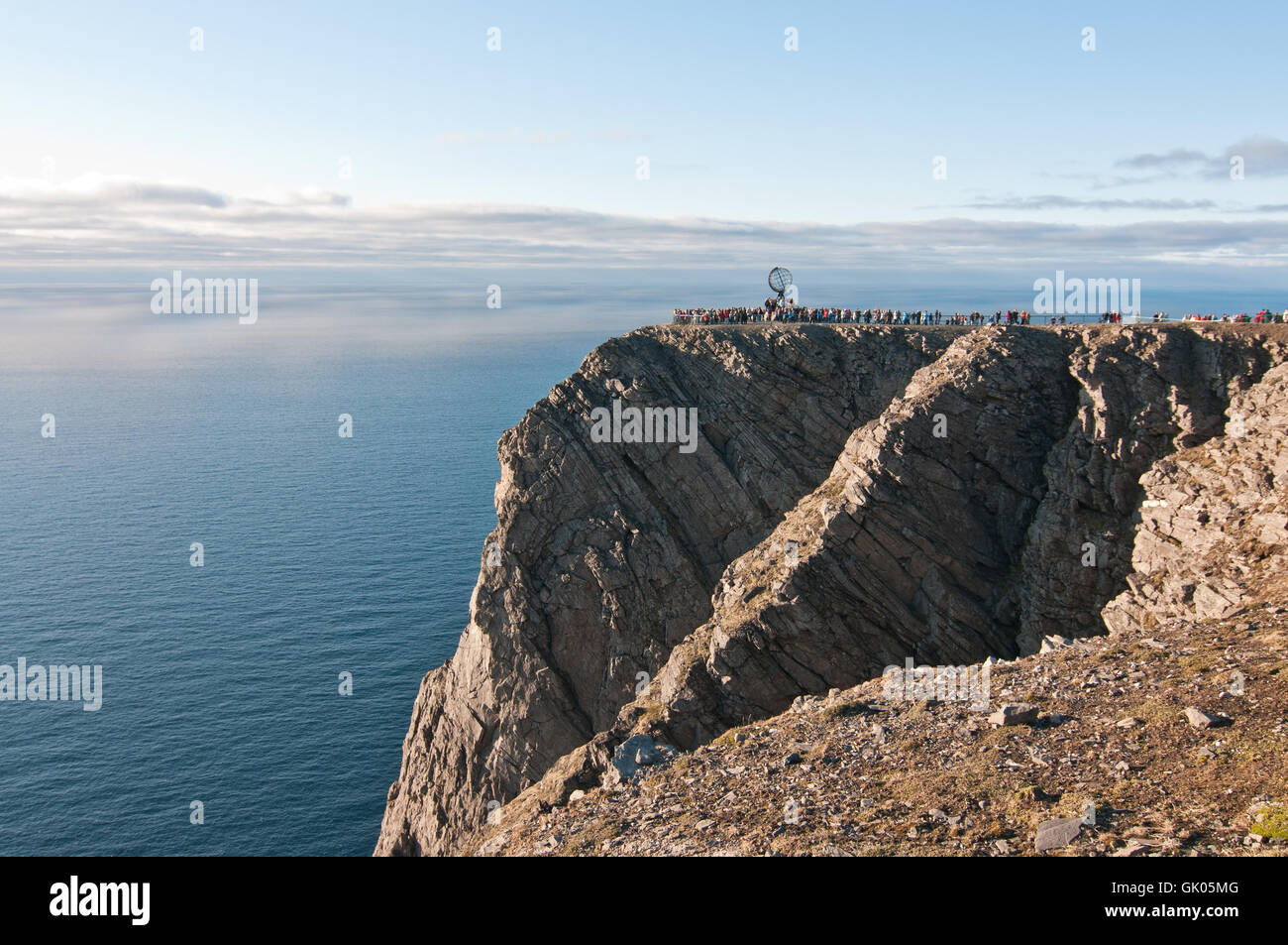 visitors at the north cape Stock Photo - Alamy